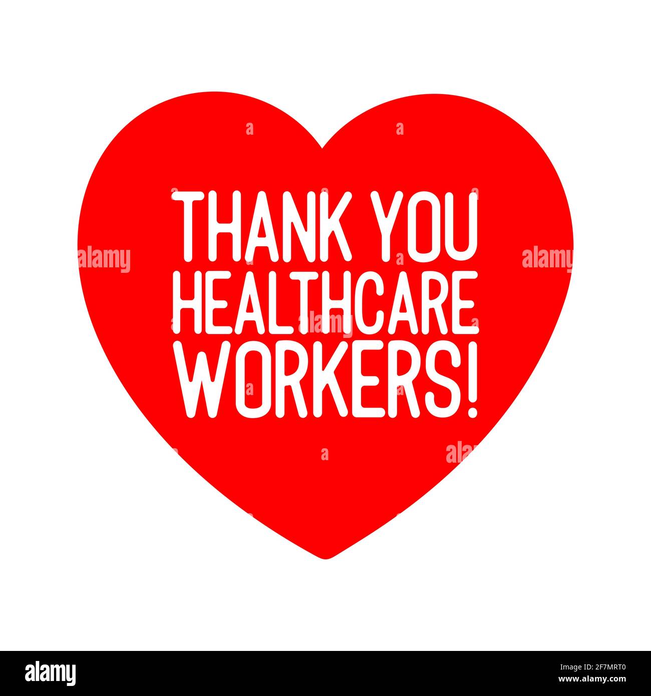 Hand sketched THANK YOU HEALTHCARE WORKERS quote as logo. Lettering for ...