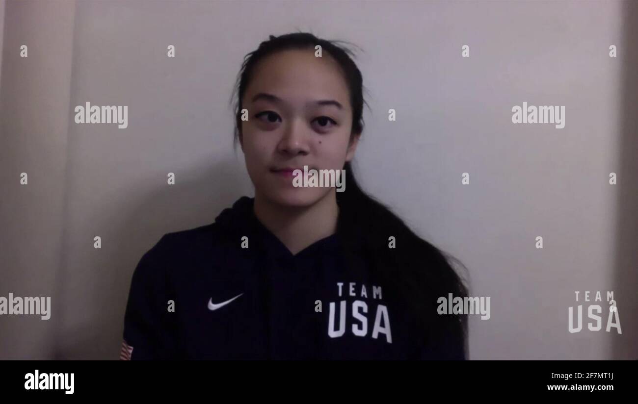 Laura Zeng, Rhythmic Gymnastics, One-time Olympian seen in a screenshot ...