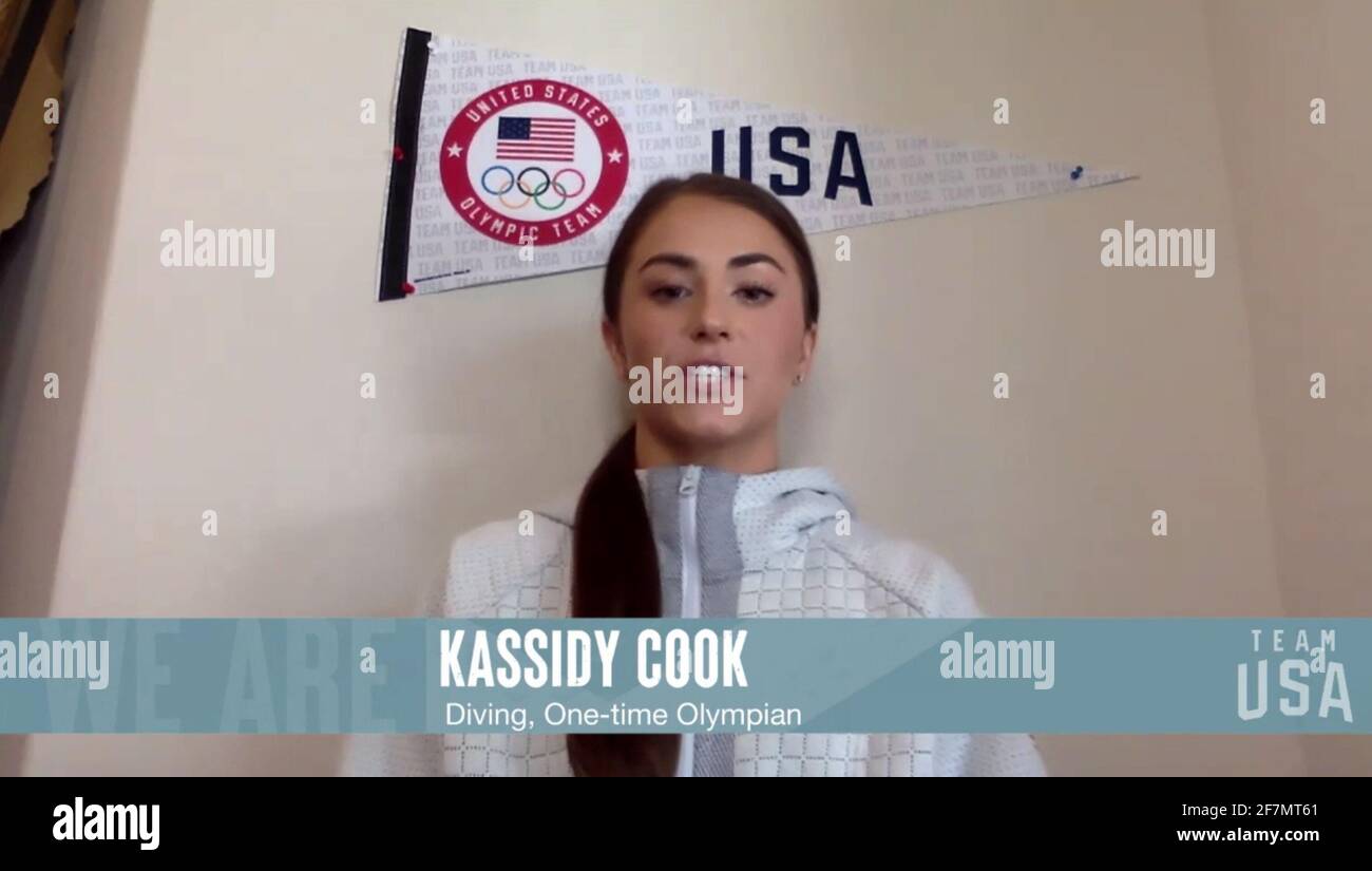 USA. 08th Apr, 2021. Kassidy Cook, Diving, One-time Olympian, Stanford ...