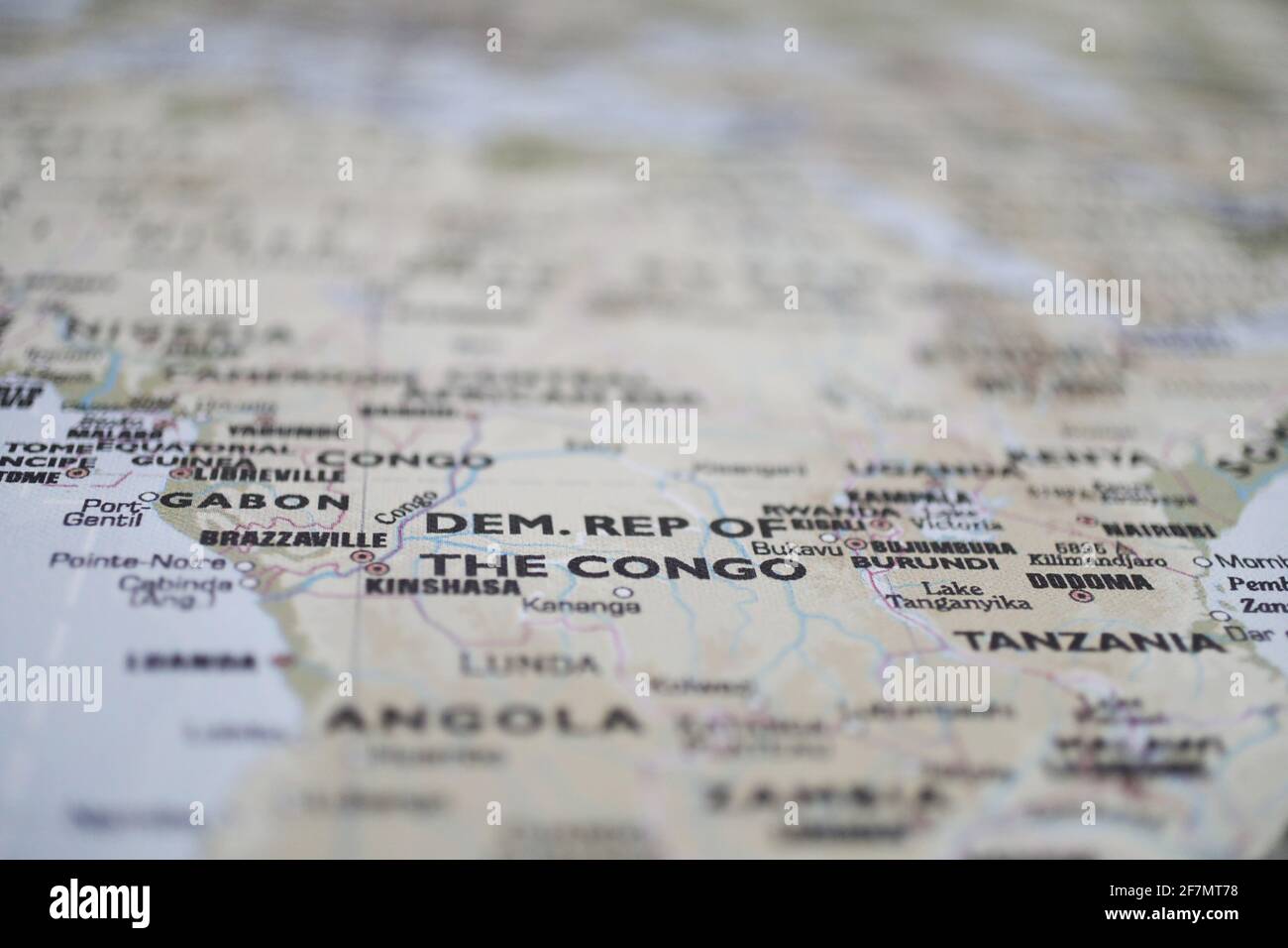 Congo on a world map at home in a living room Stock Photo - Alamy