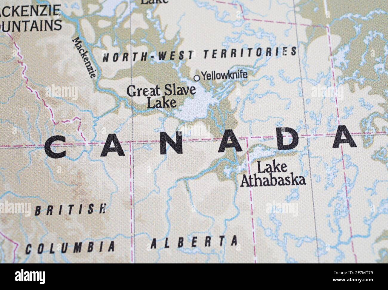 Canada on a world map at home in a living room Stock Photo - Alamy