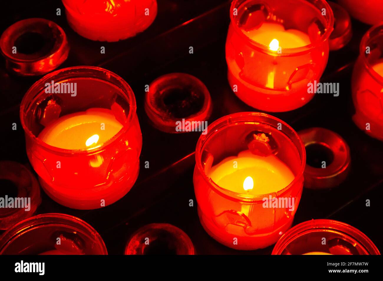 Gold yellow candles hi-res stock photography and images - Alamy