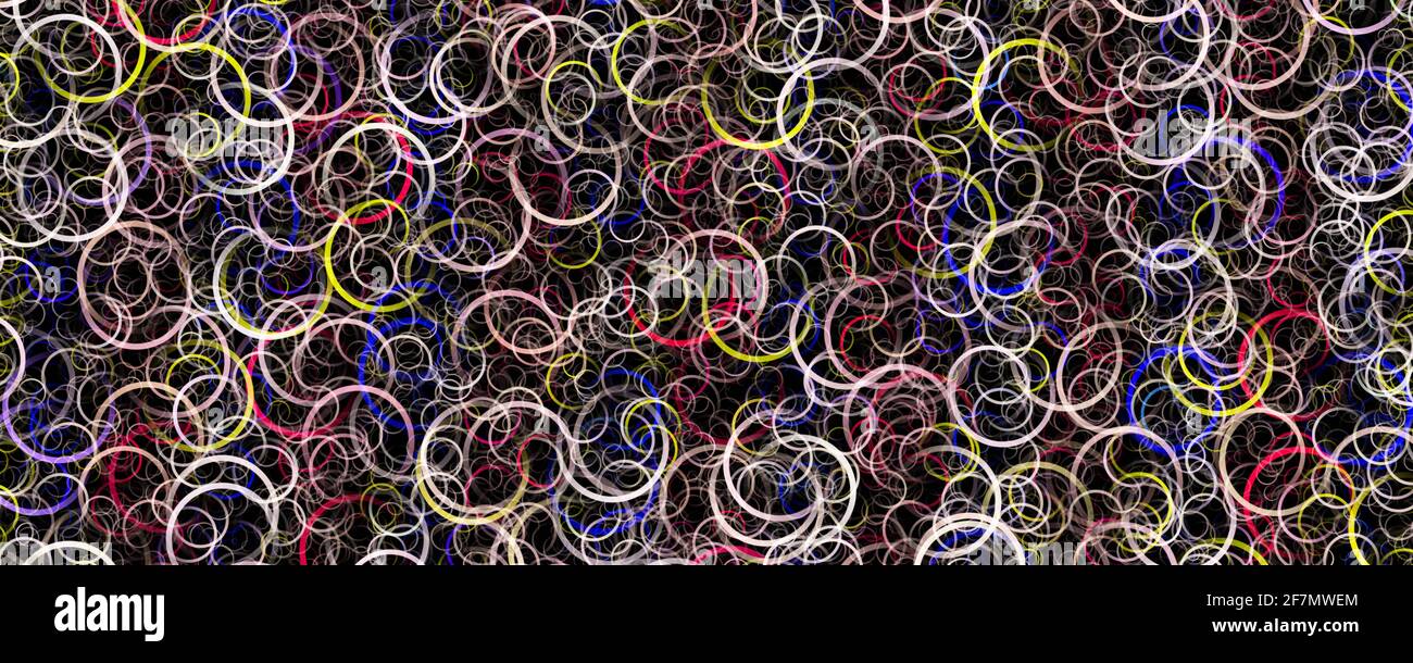 Fantastic circle panorama background design illustration Stock Photo ...