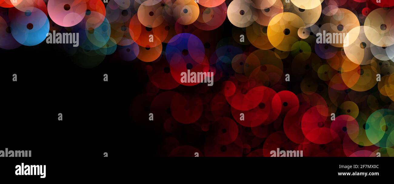 Fantastic circle panorama background design illustration Stock Photo ...