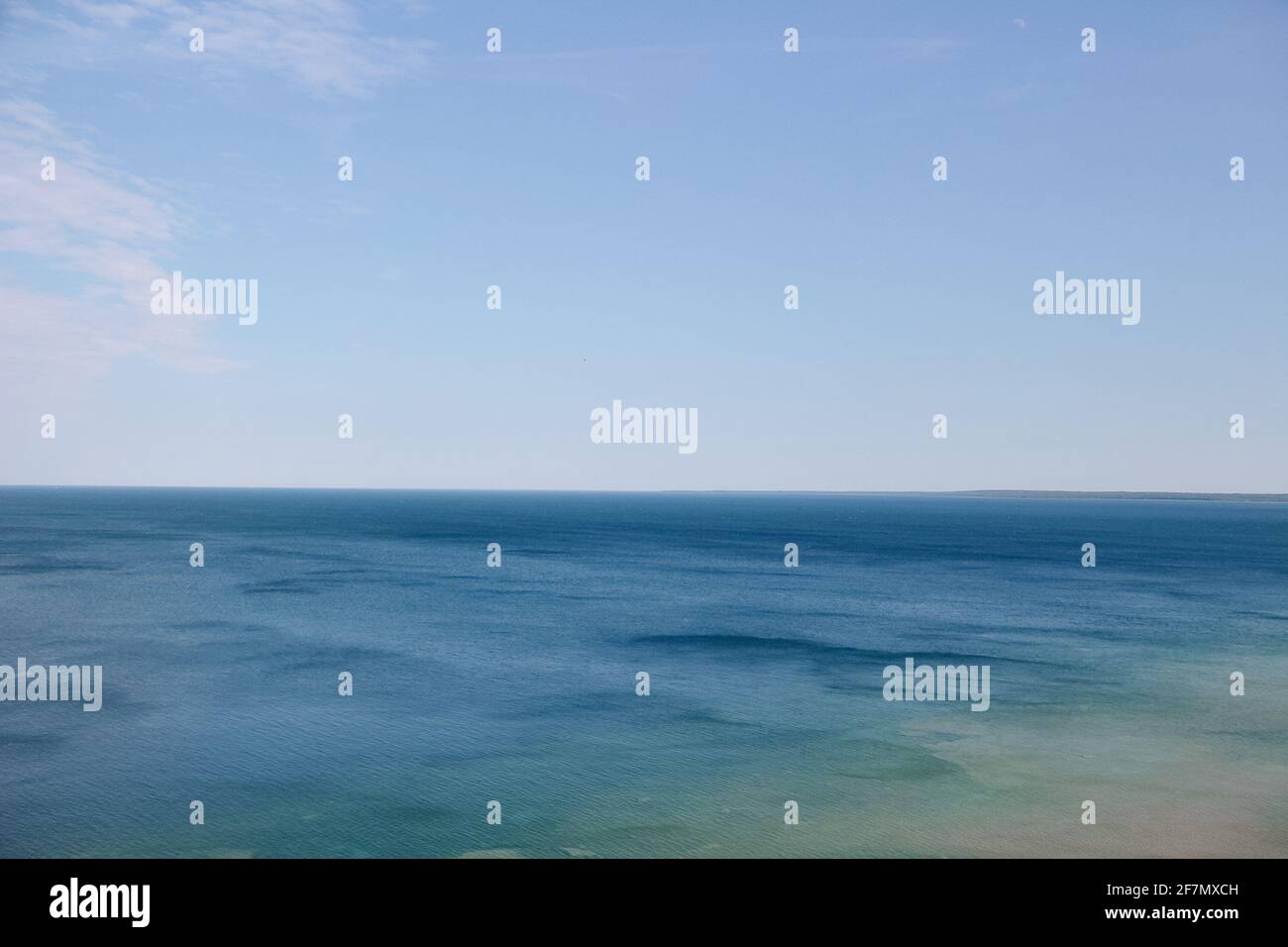 A Peaceful view of calm waters on Lake Michigan Stock Photo - Alamy
