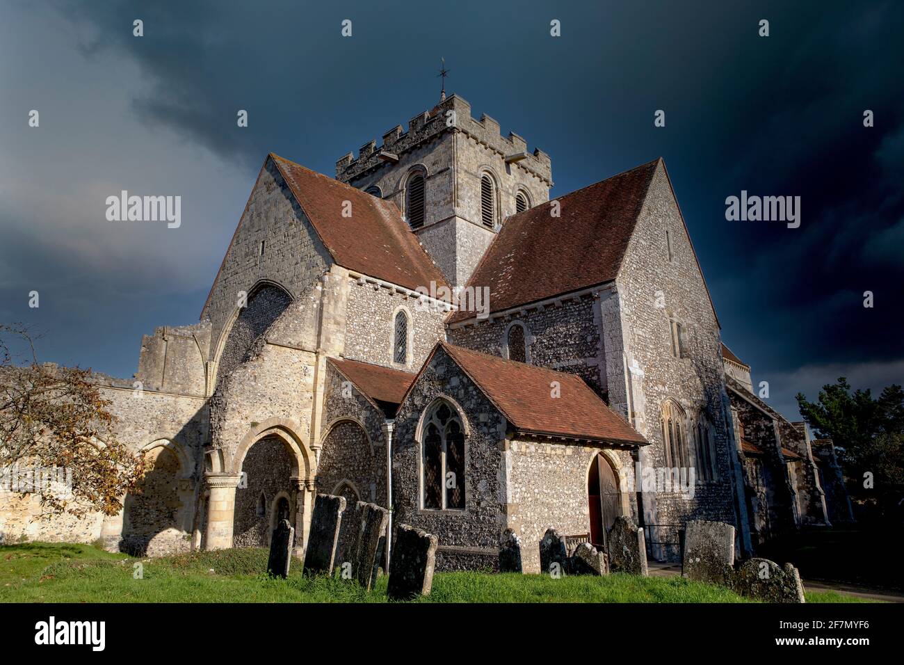 The priory church of saint mary and saint blaise hi-res stock ...