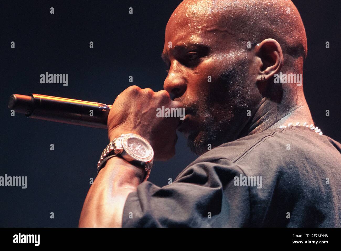 Rap singer DMX performing on stage.Legendary rapper Earl Simmons known ...