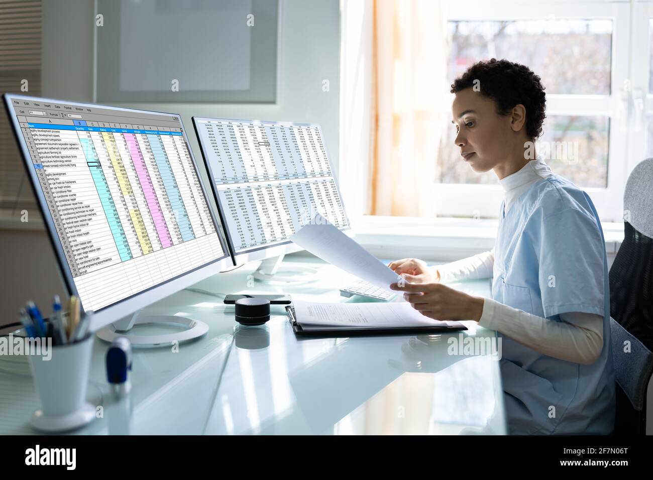 Medical Coding Bill And Billing Codes Spreadsheets Stock Photo - Alamy