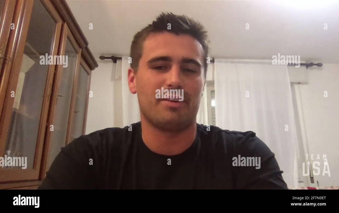 USA. 08th Apr, 2021. Ben Hallock, Water Polo, One-time Olympian ...