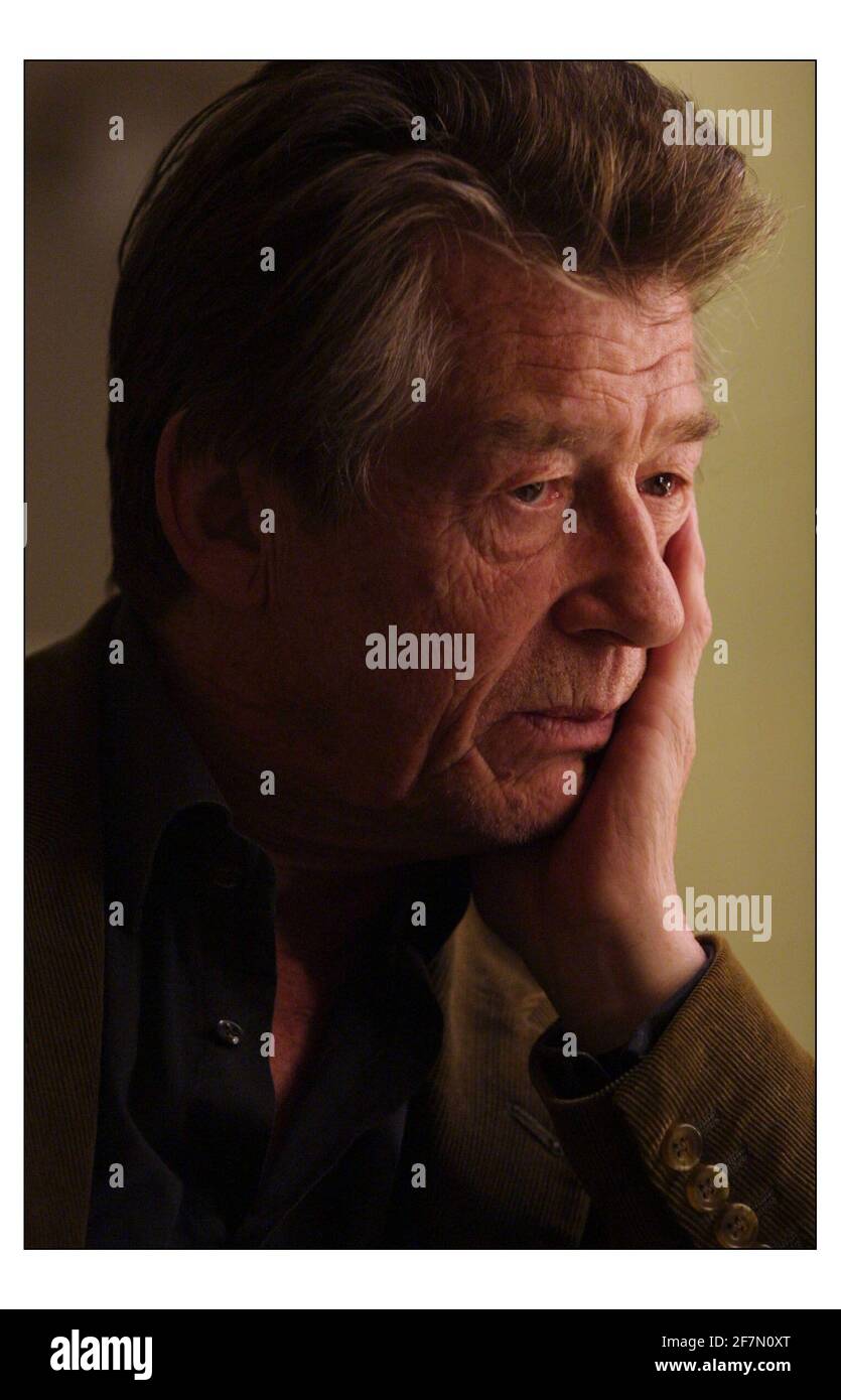 John Hurt........Actor.....in his dressing room at the Guilgud Theatre ...
