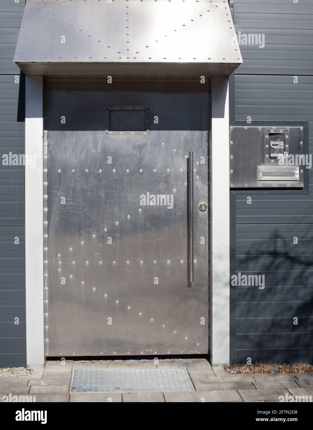 Solid, strong metal door - anti-burglary. SECURITY Stock Photo - Alamy