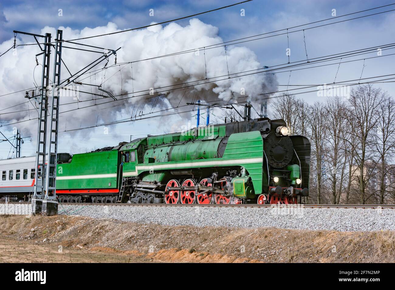 Steam from train moves hi-res stock photography and images - Alamy