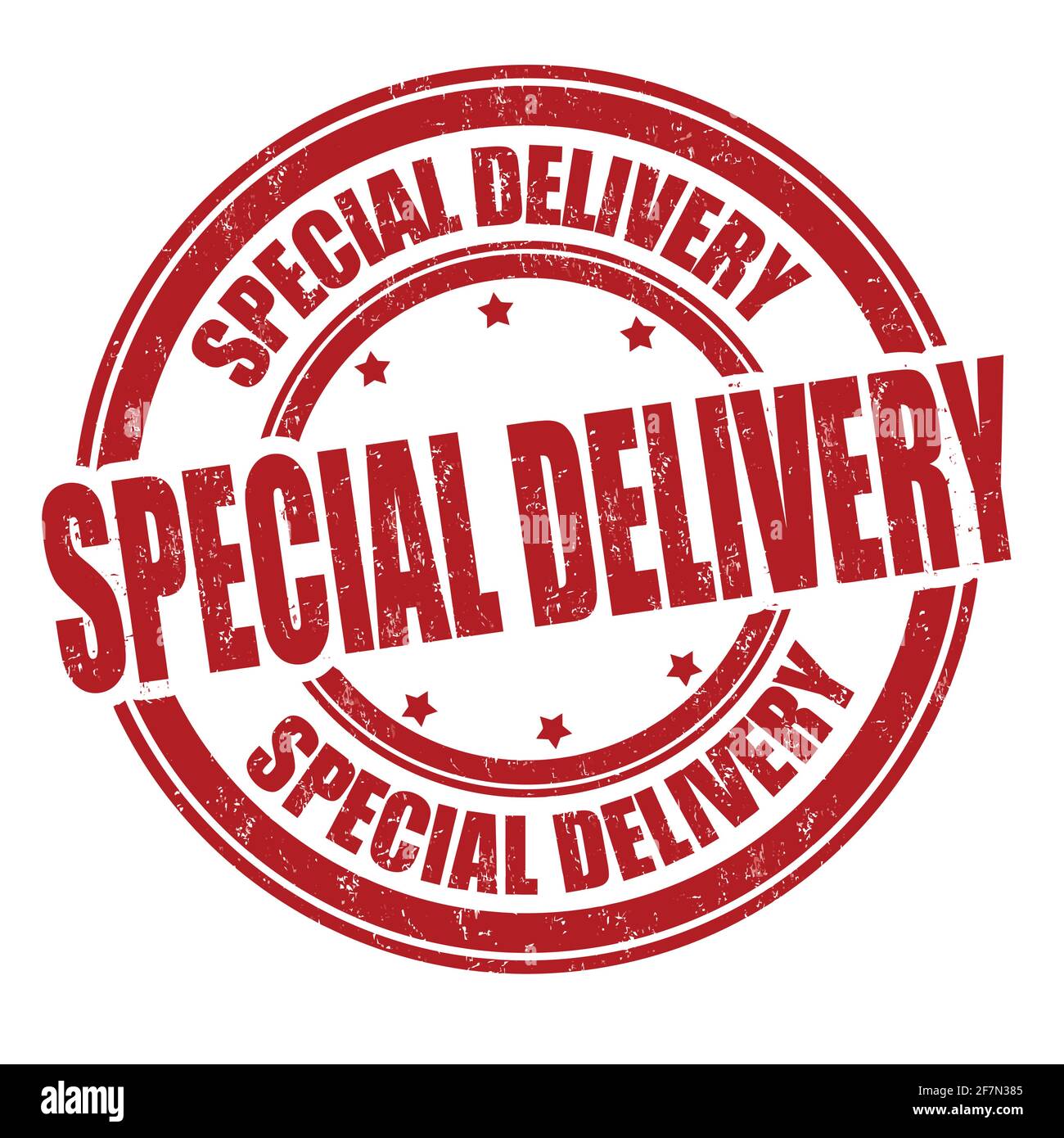 Special delivery postage stamp Cut Out Stock Images & Pictures - Alamy