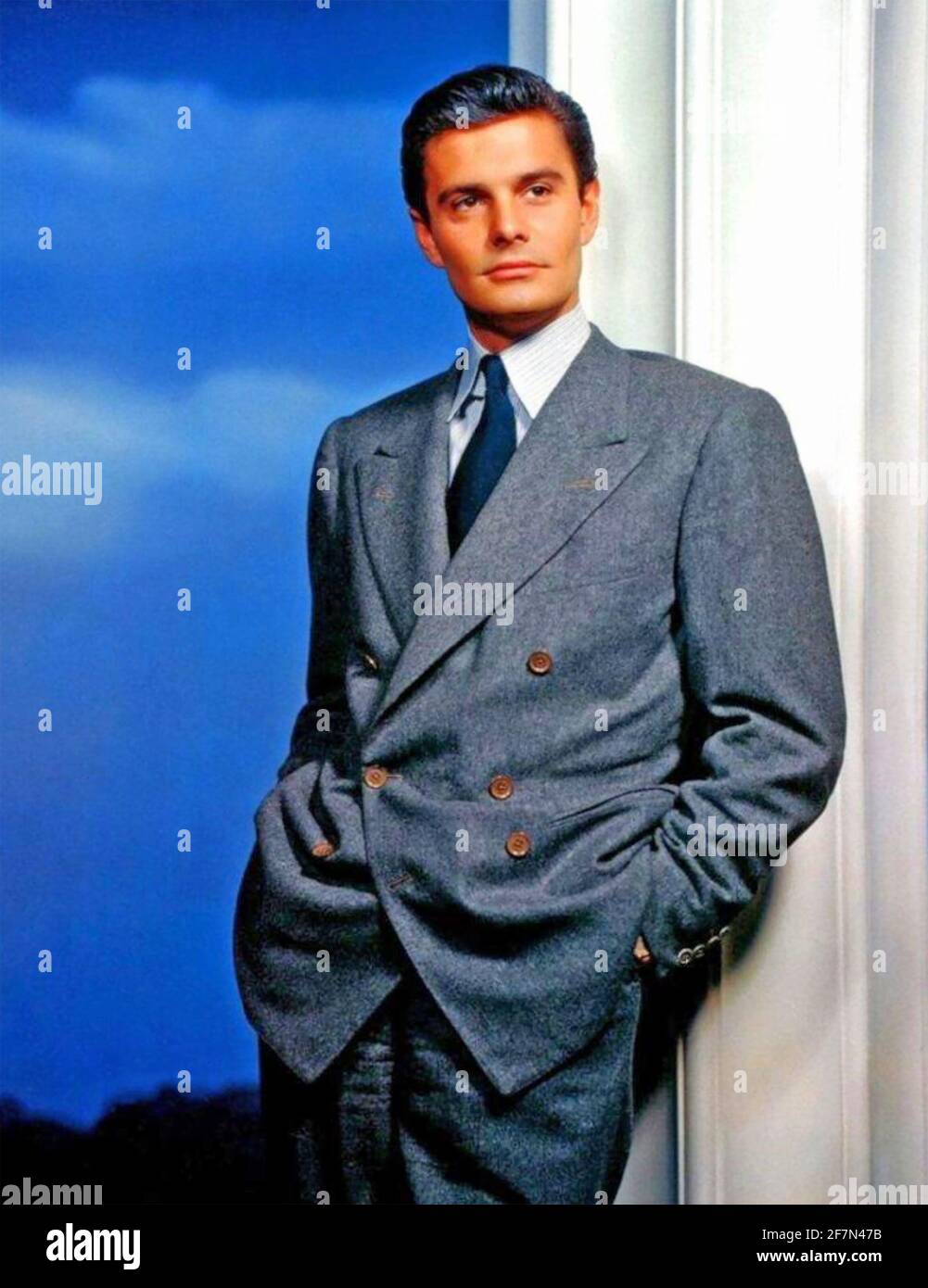 LOUIS JOURDAN (1921-2015) French film and TV actor about 1960 Stock ...