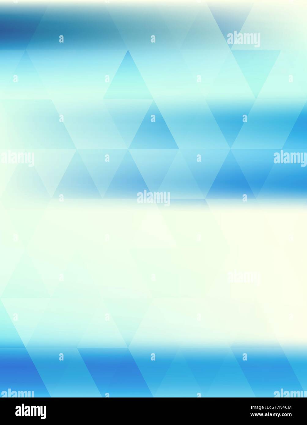 Abstract blue and light blurred background with triangles. Vertical ...