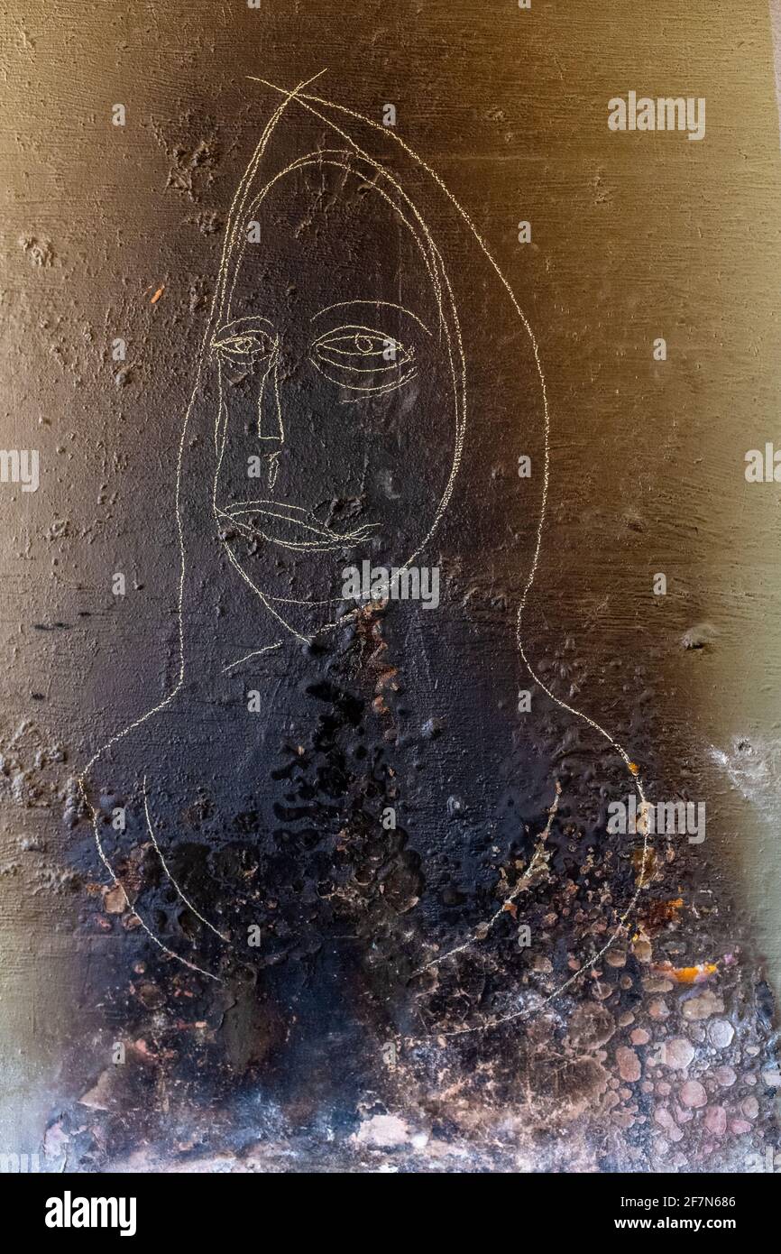 graffiti under Bridge Boulevard overpass, Albuquerque, New Mexico Stock ...