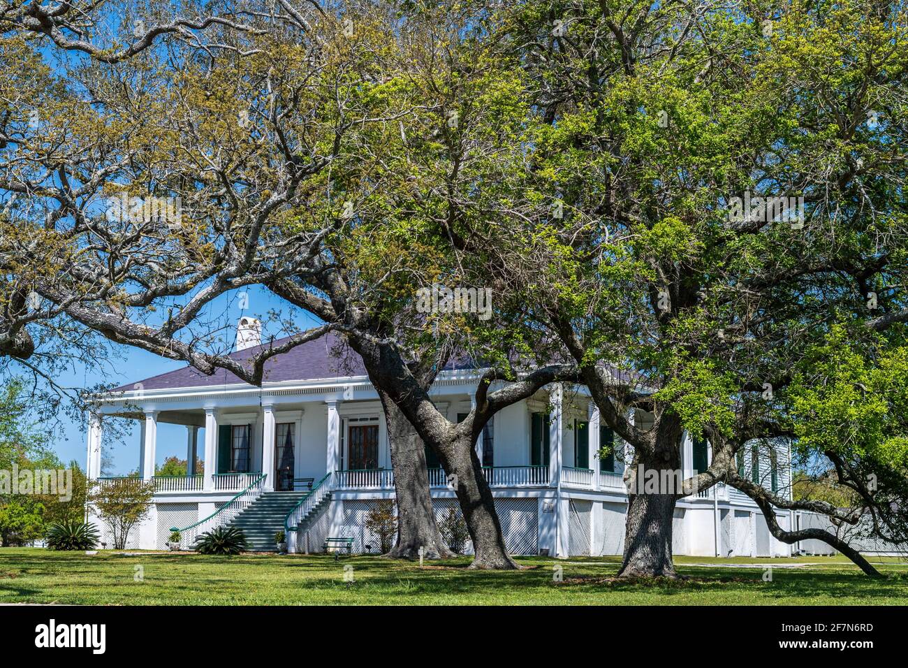 Beauvoir, Jefferson Davis home on gulf coast, Biloxi, Mississippi, USA ...