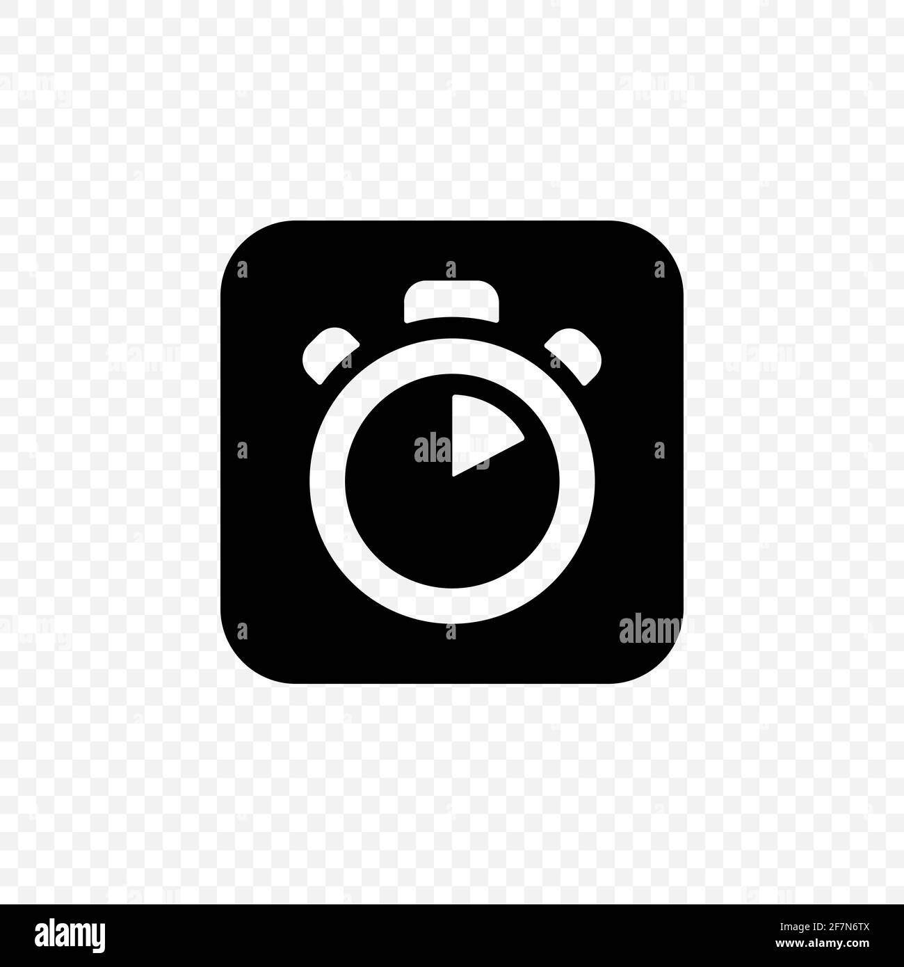 Time vector icon. Stopwatch sign. Timer icon symbol isolated on white ...