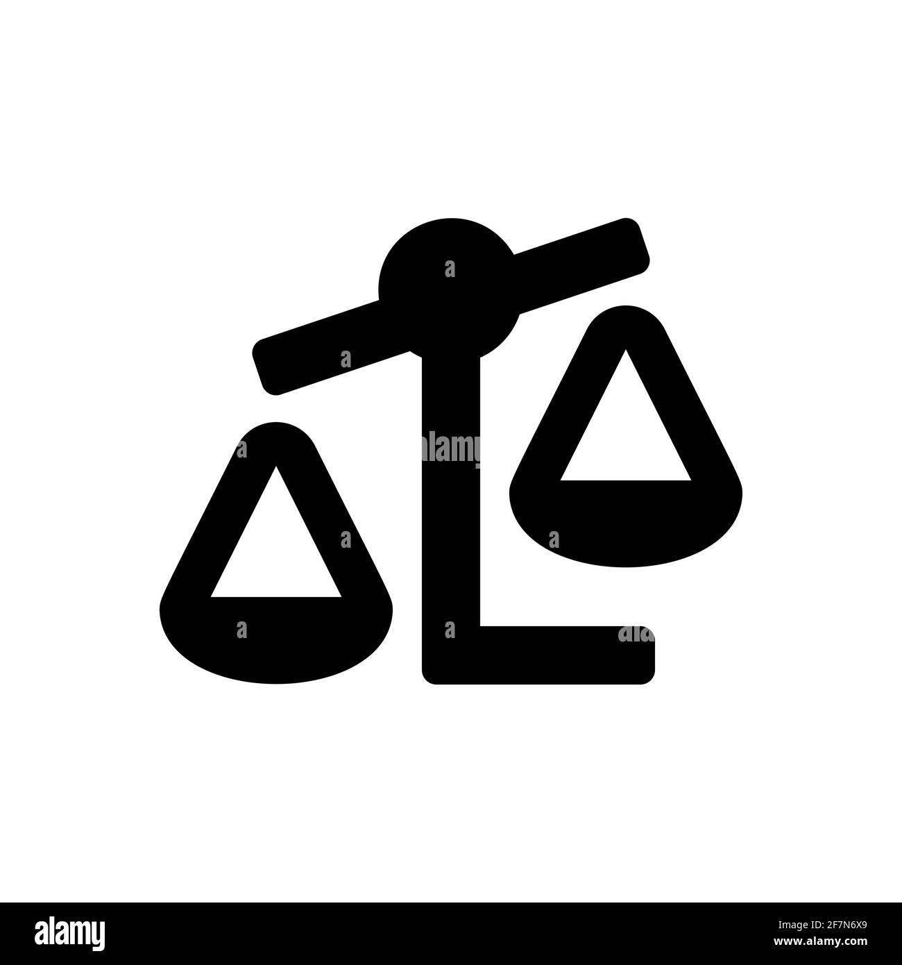 Scale flat style icon. Scale symbol isolated on white background Vector ...