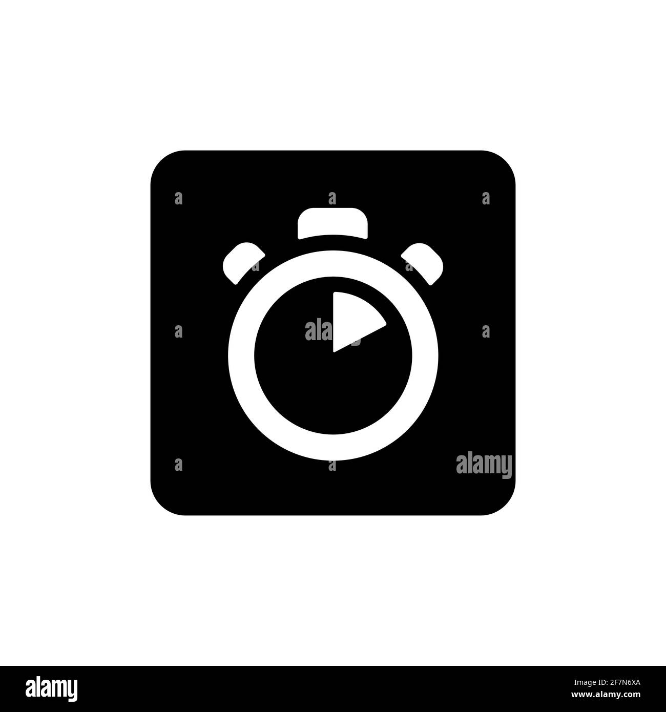 Time vector icon. Stopwatch sign. Timer icon symbol isolated on white ...
