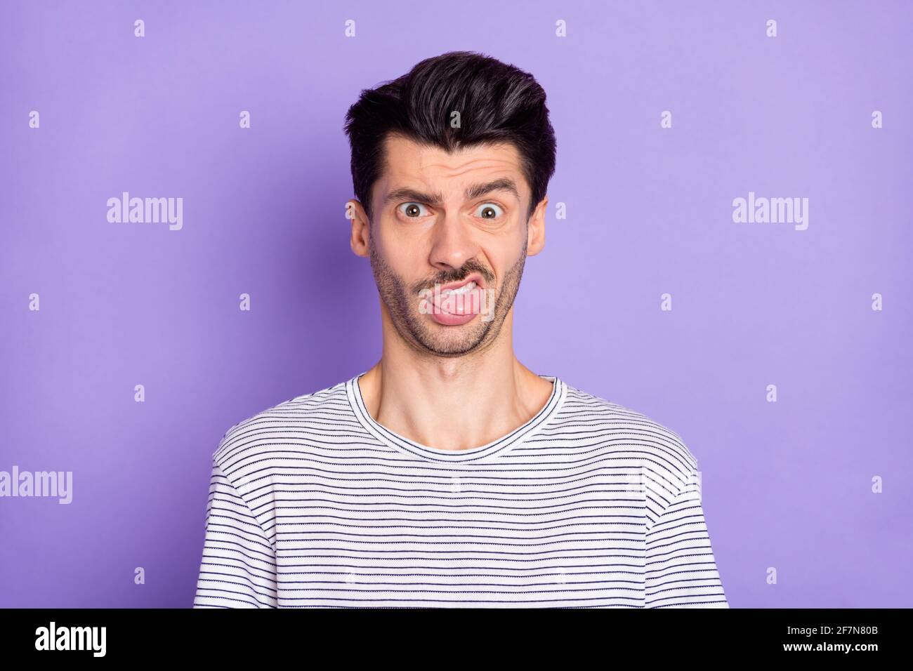 Disgust face tongue hi-res stock photography and images - Alamy