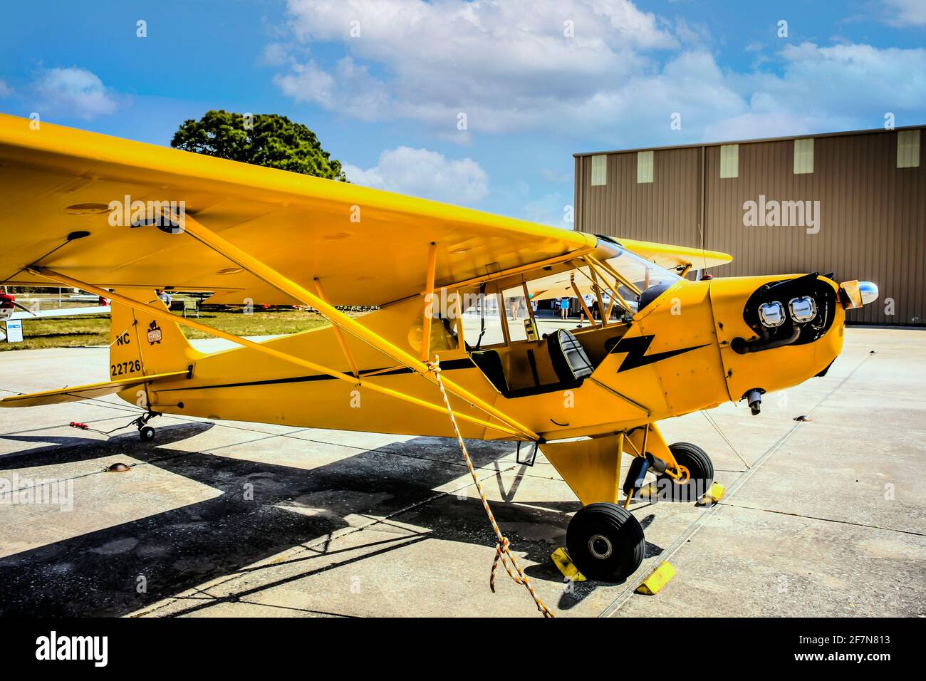 1938 Piper J3C-65 Cub airplane at the Venice Airport Open Day Florida ...