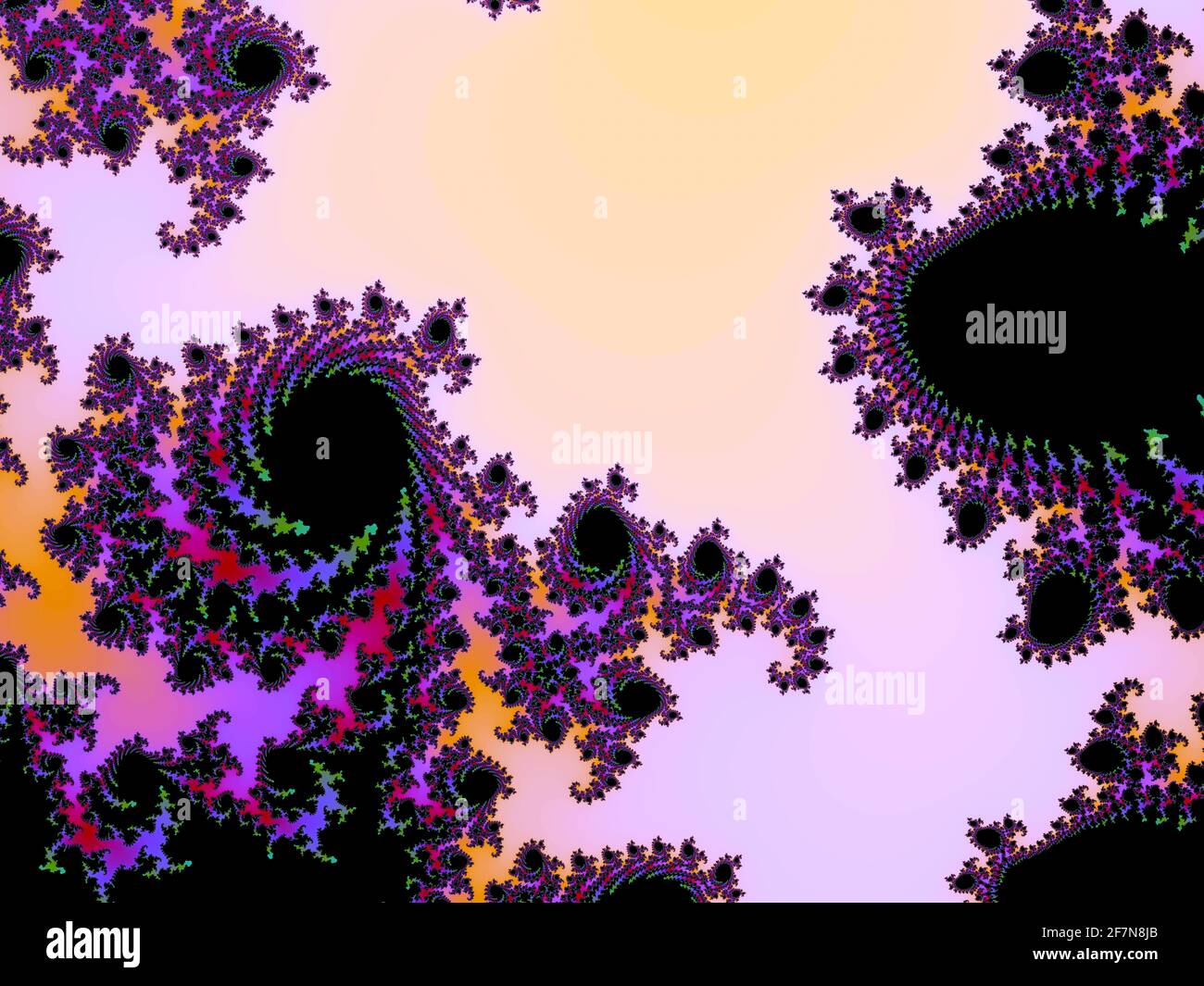 Beautiful zoom into the infinite mathematical mandelbrot set fractal ...