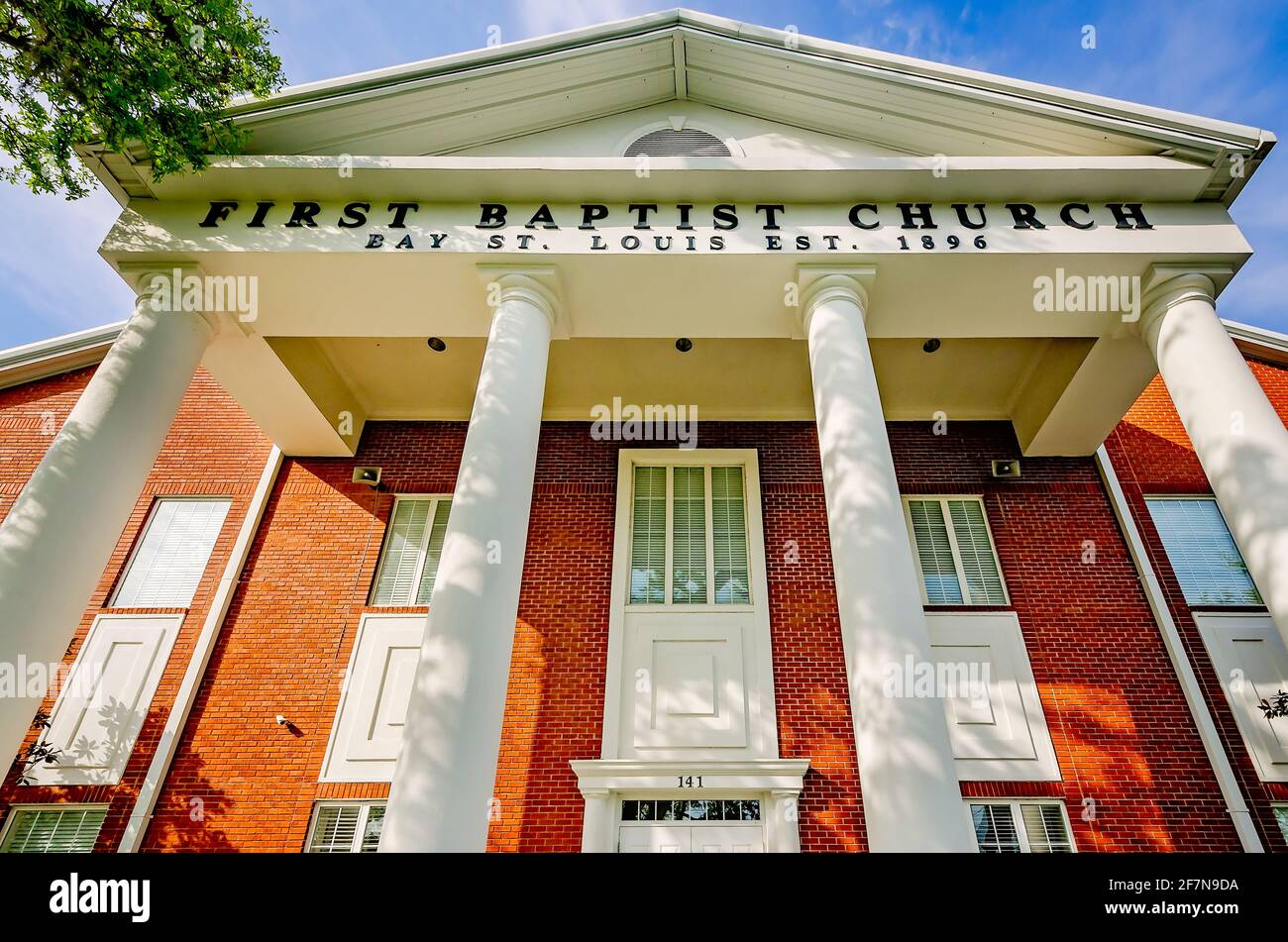 First Baptist Church of Bay St. Louis is pictured, April 3, 2021, in ...