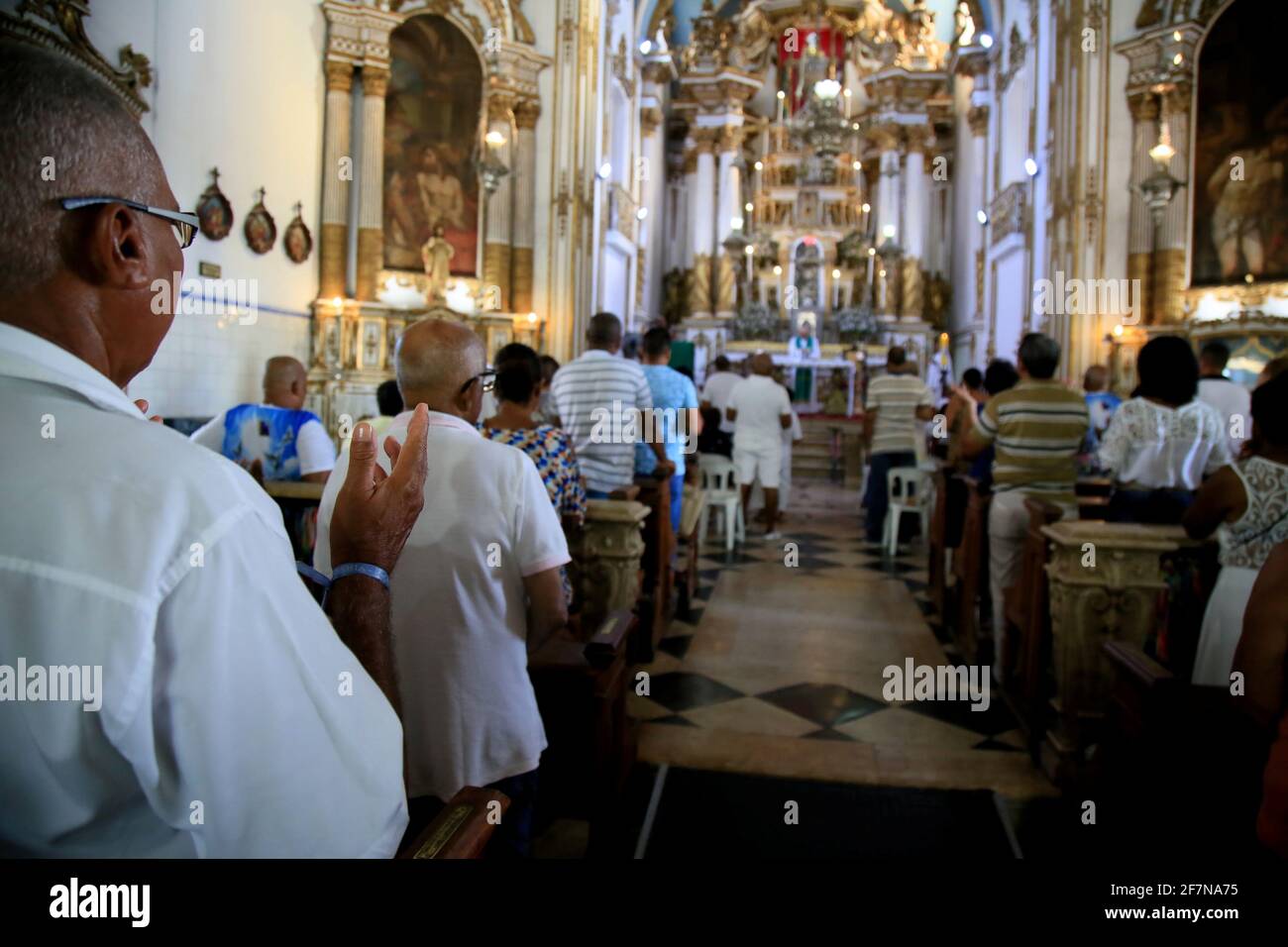 salvador, bahia / brazil - November 8, 2019: View of the Bonfim Church ...