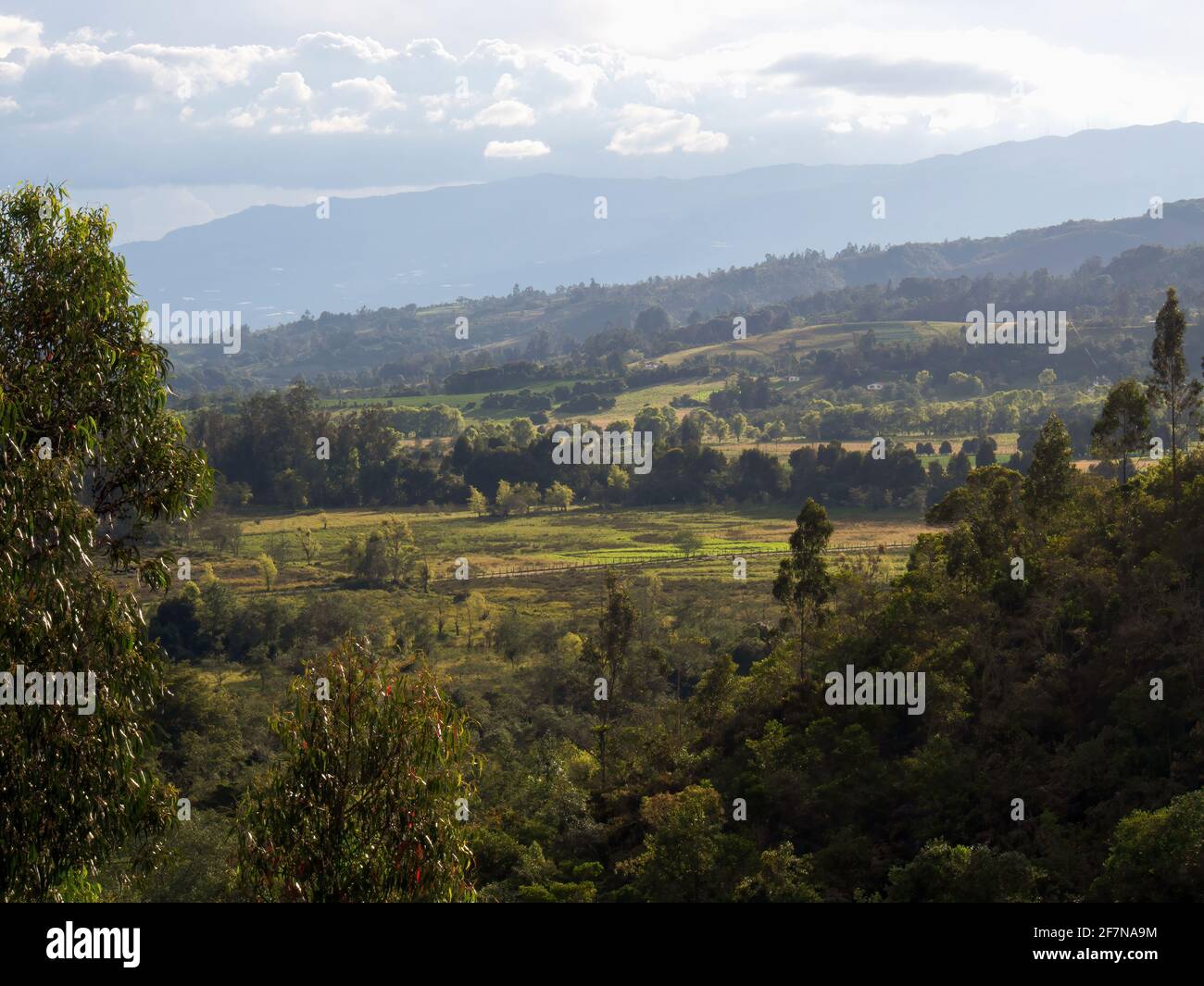 Landscape photography of the central Andean mountais and valleys of ...
