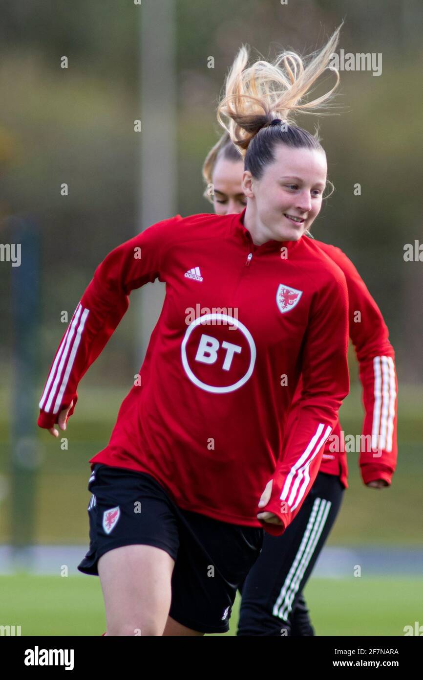 Anna Filbey of Wales Women during training Wales v Canada MD1 training ...