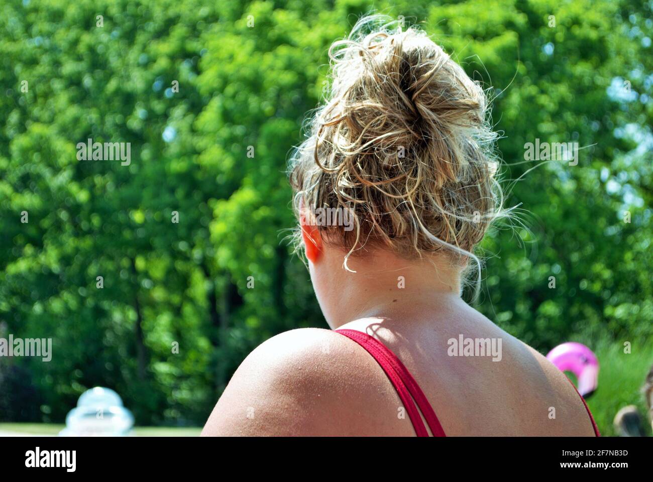 Woman watching over children hi-res stock photography and images - Alamy