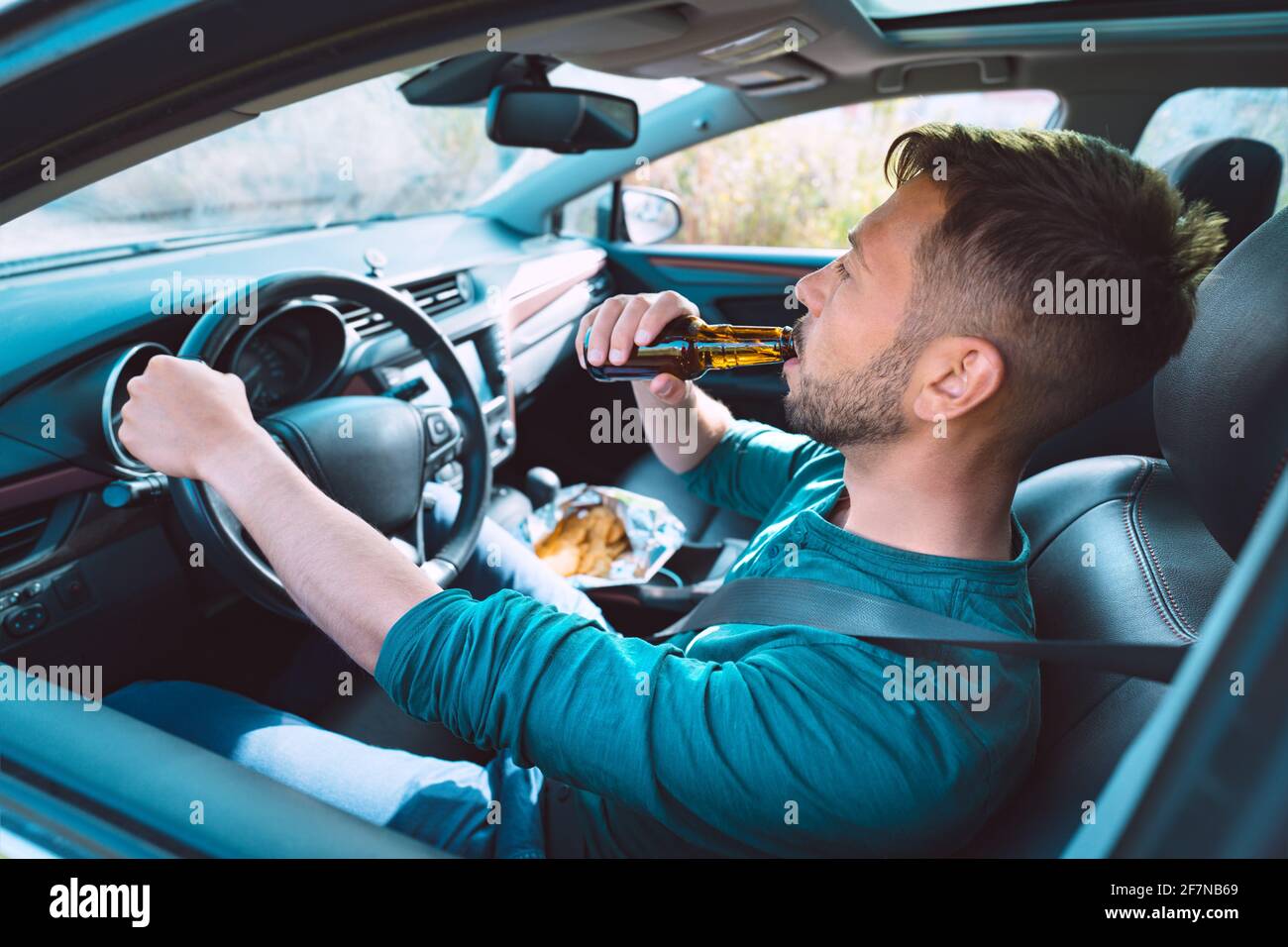 Drunk Person Driving A Car