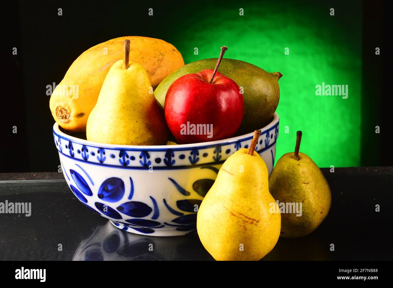 Mixed tropical fruits Stock Photo - Alamy