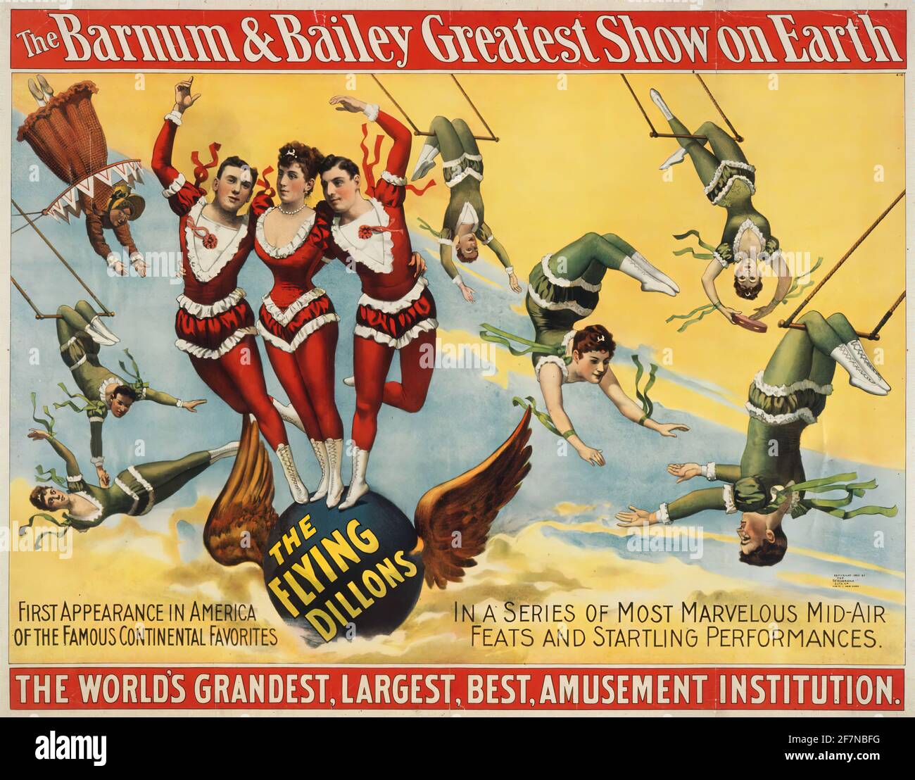A vintage circus poster for the Barnum and Bailey Greatest Show on ...