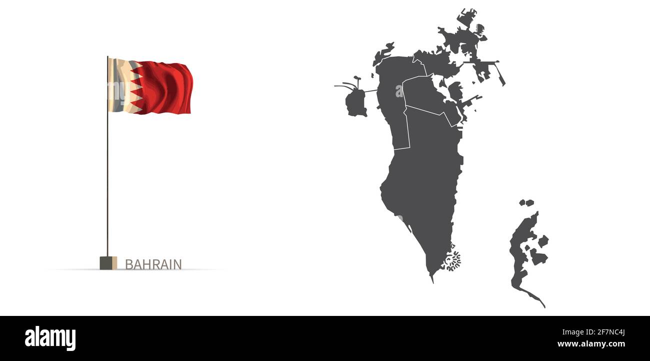 Bahrain map hi-res stock photography and images - Alamy