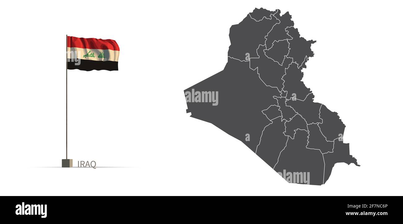 Iraq map outline vector vectors Stock Vector Images - Alamy