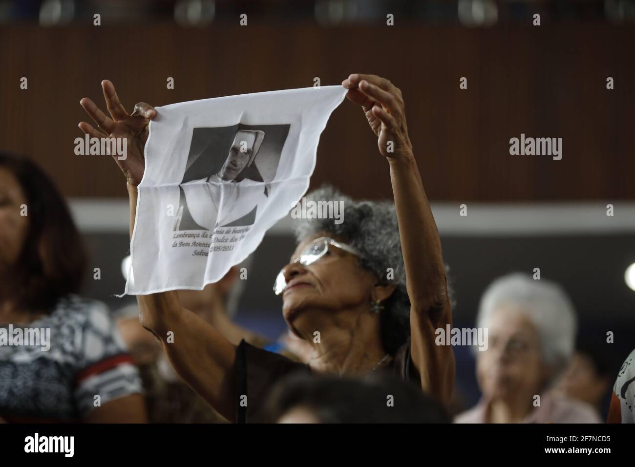 salvador, bahia / brazil - august 13, 2019: solemn mass in honor of ...