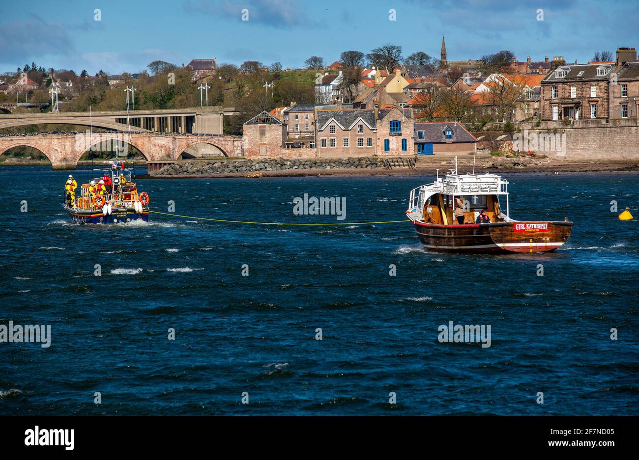 The Joy and Charles Beeby a Mersey class lifeboat based at Berwick upon ...