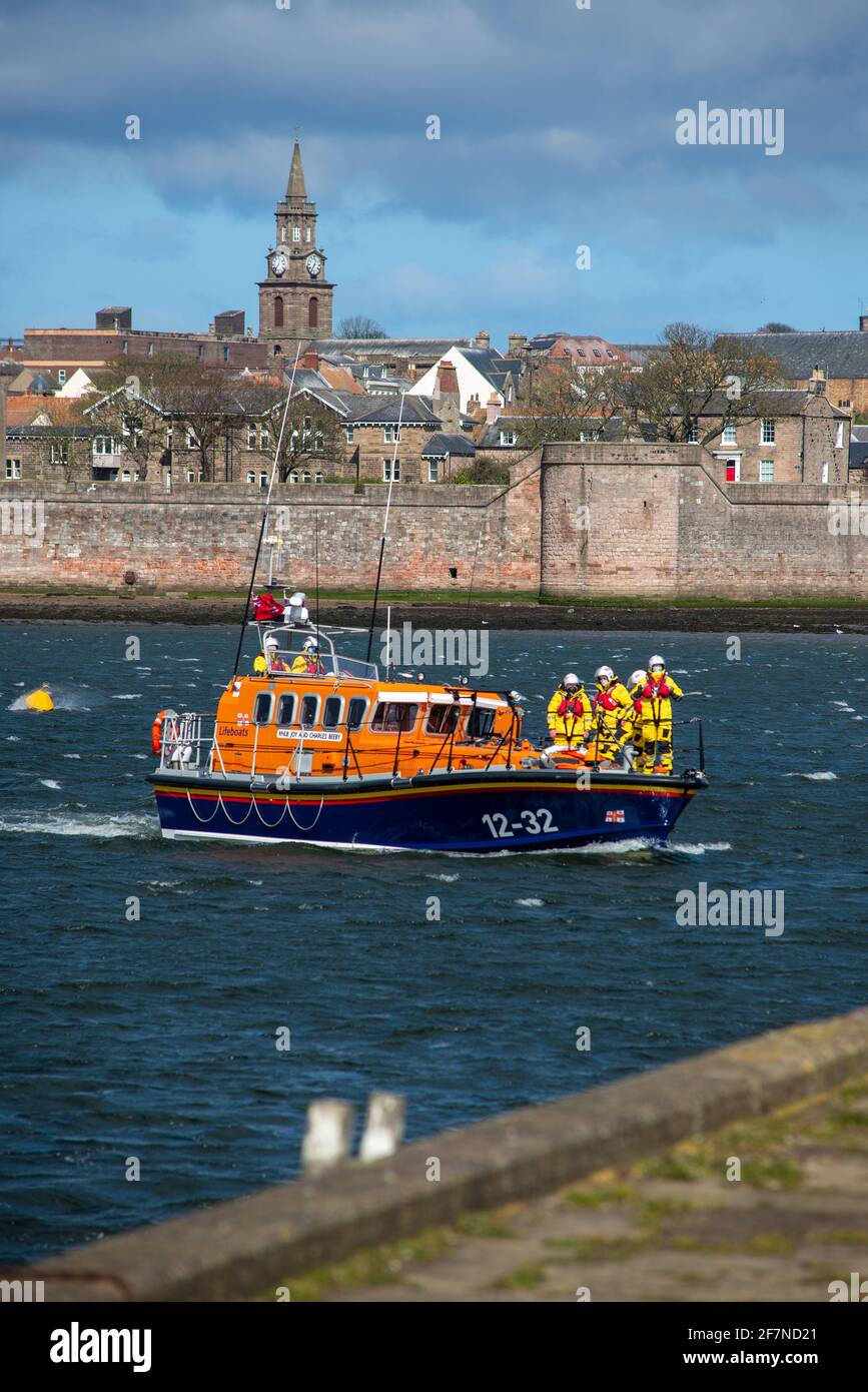 The Joy and Charles Beeby a Mersey class lifeboat based at Berwick upon ...