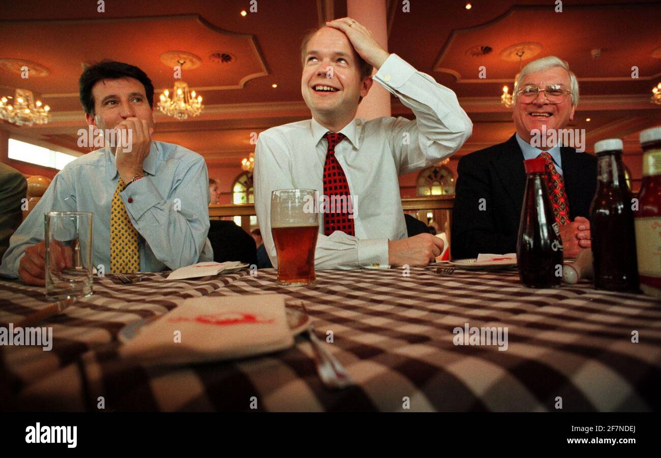 William Hague MP leader of the Conservative August 1998 Party with ...