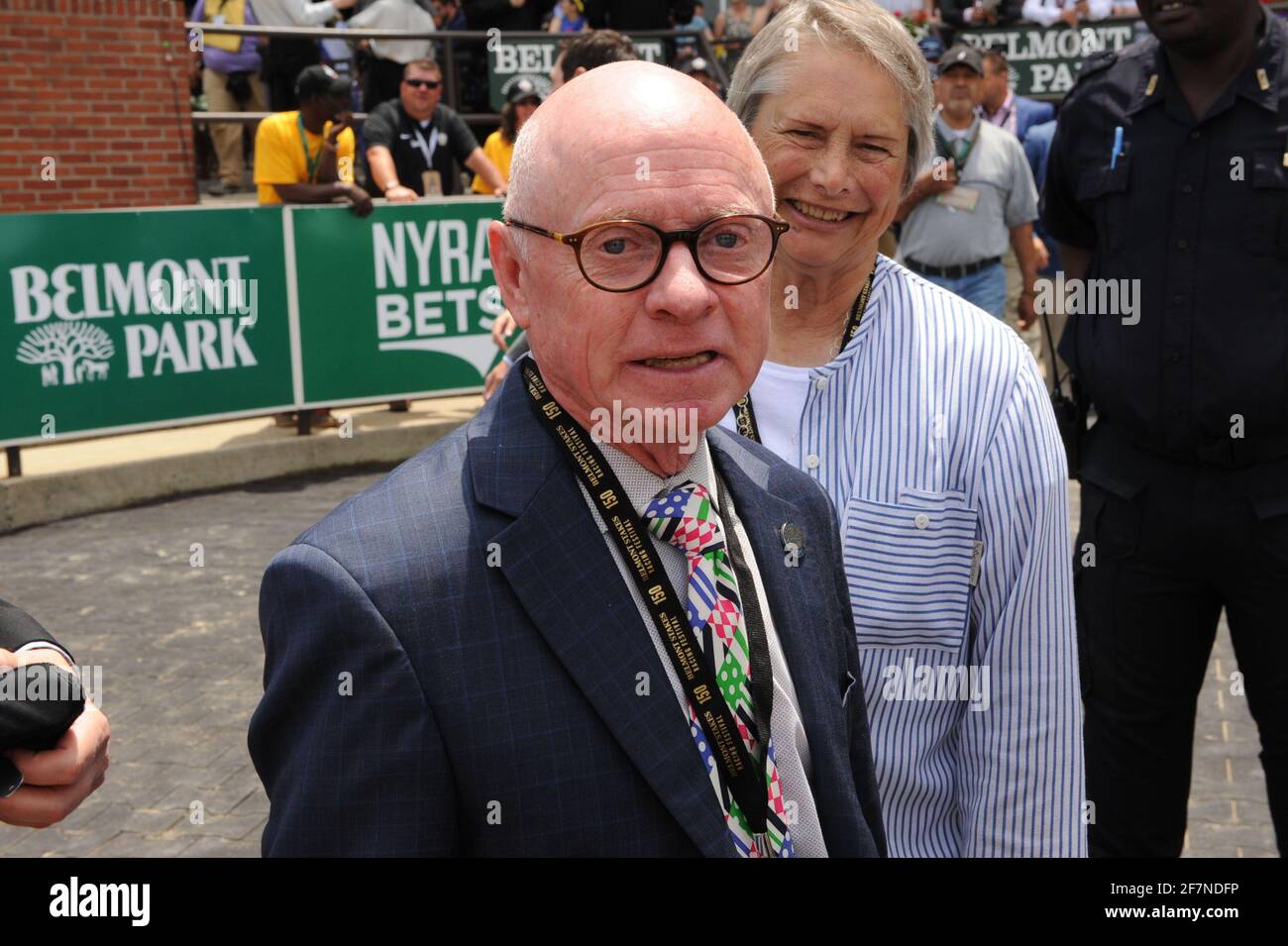 Elmont, NY, USA. 8th Apr, 2021. Retired Jockey Chris McCarron, shown ...