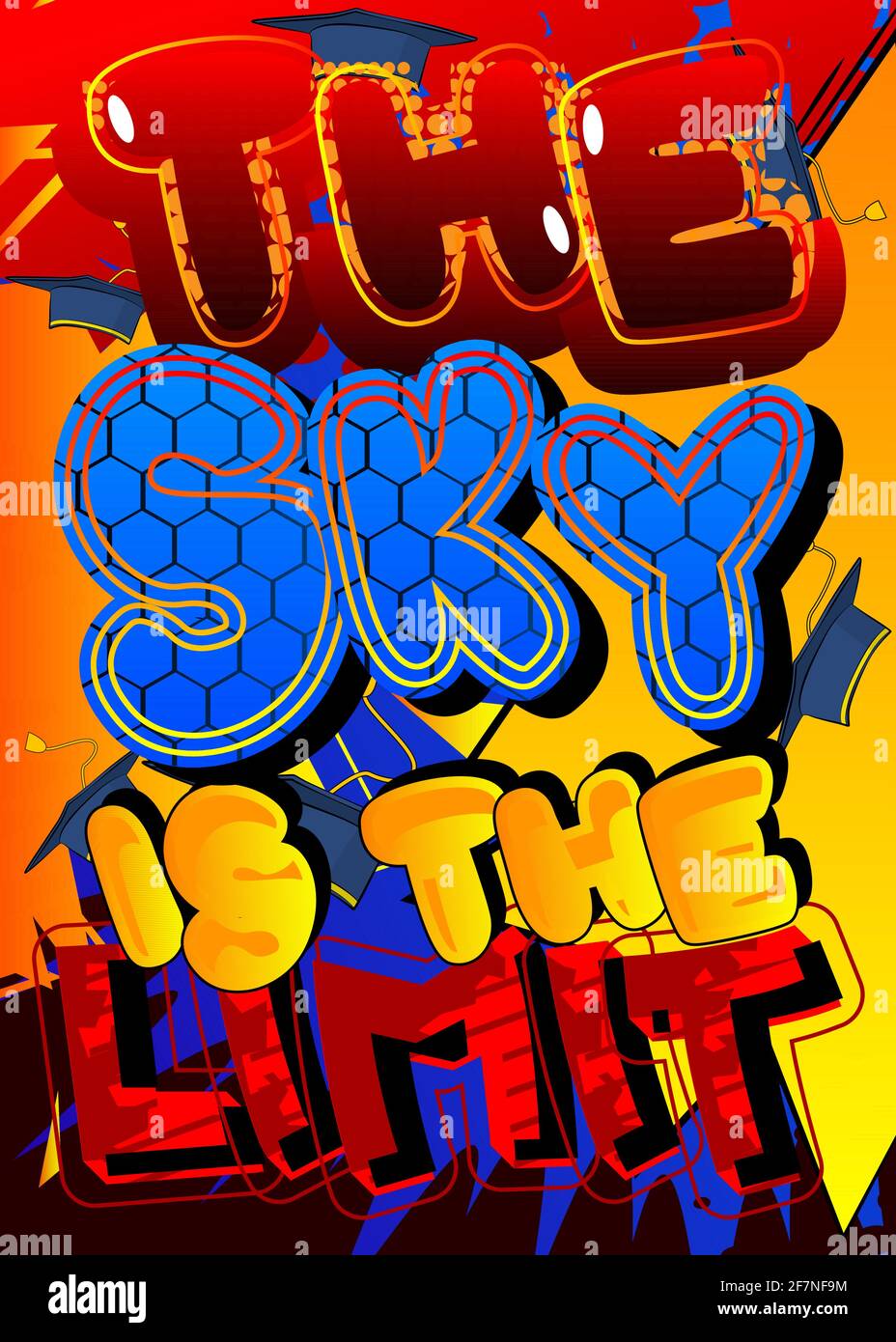 Sky the limit concept Stock Vector Images - Alamy