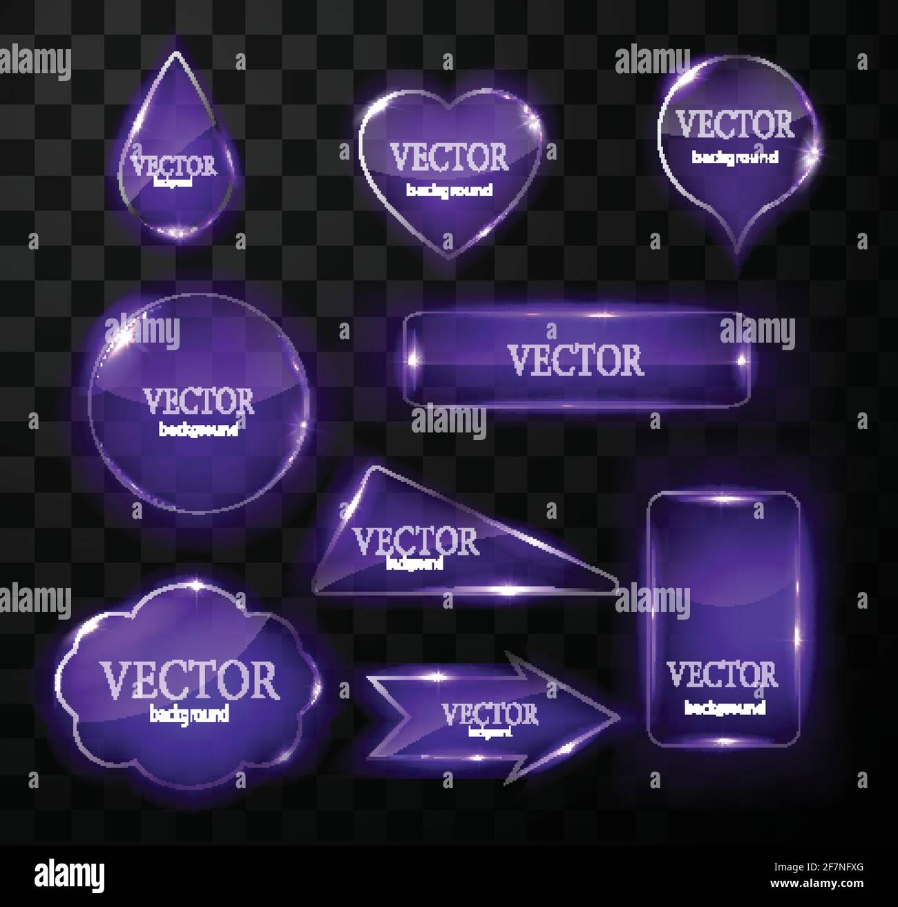 Glass vector button plane. Easy editable background Stock Vector Image ...