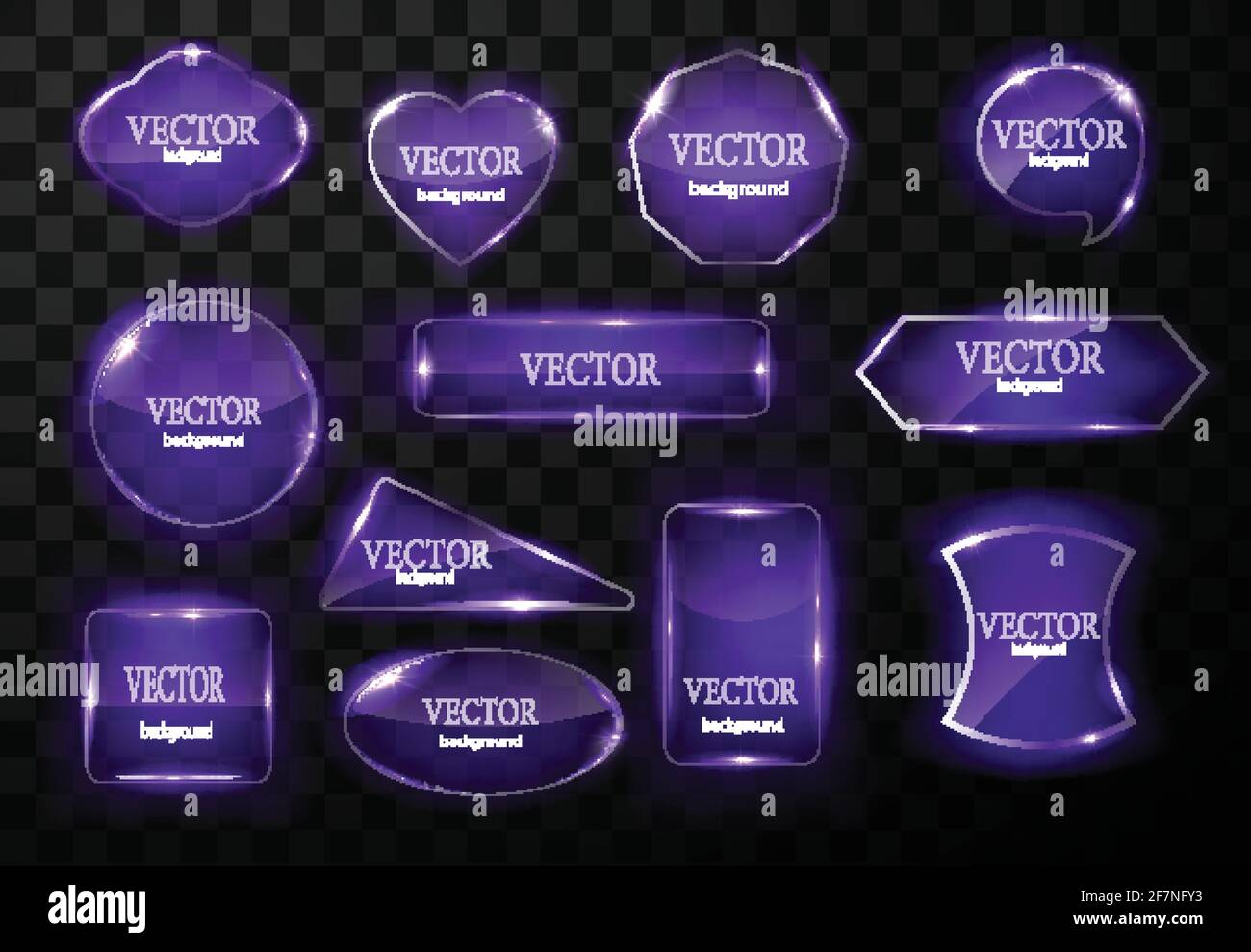 Glass vector button plane. Easy editable background Stock Vector Image ...