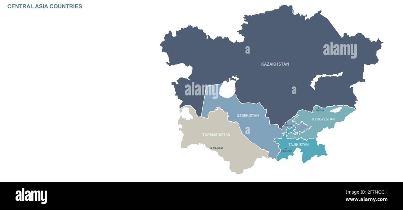 Central asia map hi-res stock photography and images - Alamy