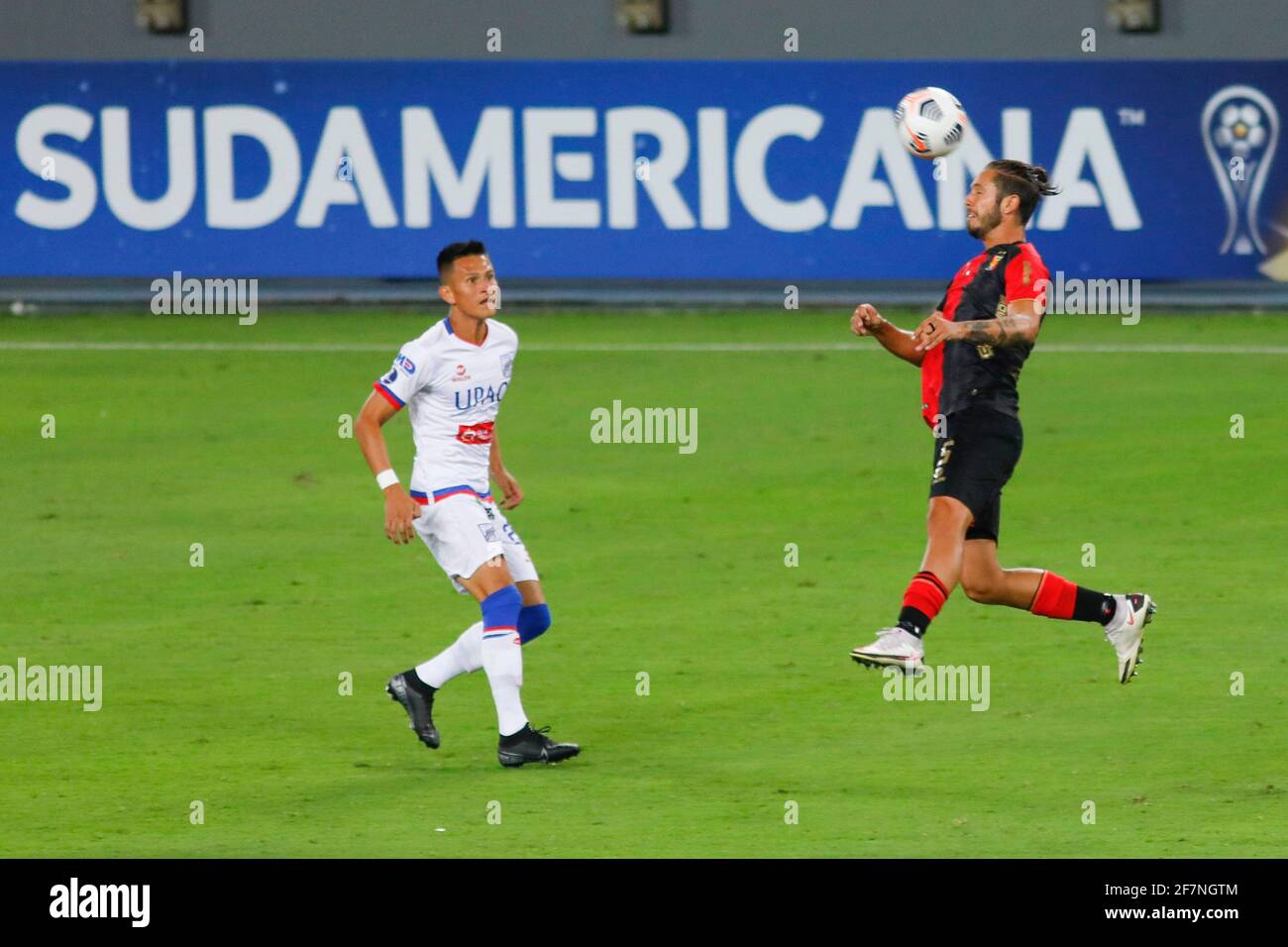 Lima, Peru. 08th Apr, 2021. Alec Deneumostier during a match between ...