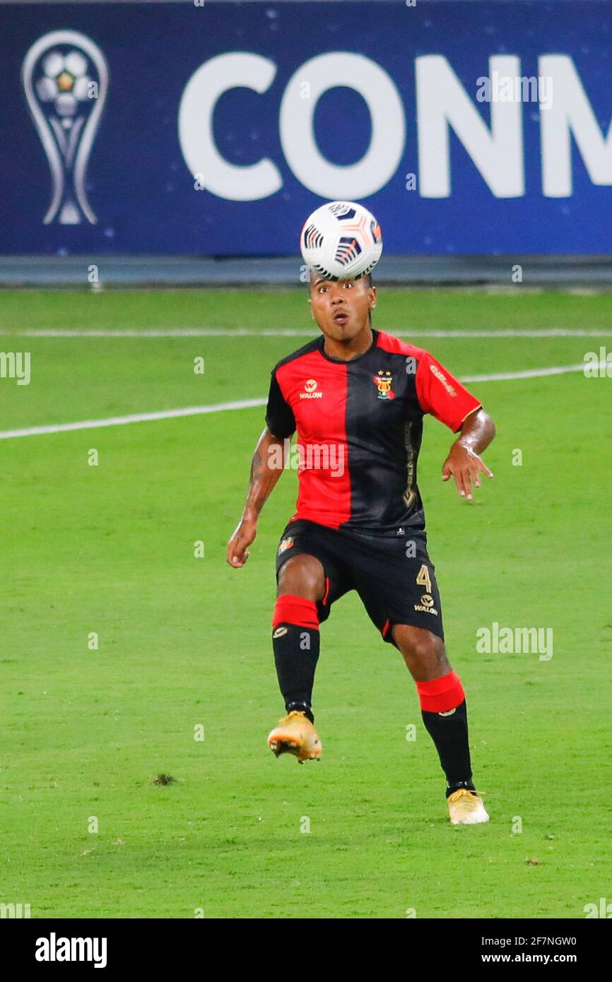 Lima, Peru. 08th Apr, 2021. A. Ramos during a match between Melgar x ...