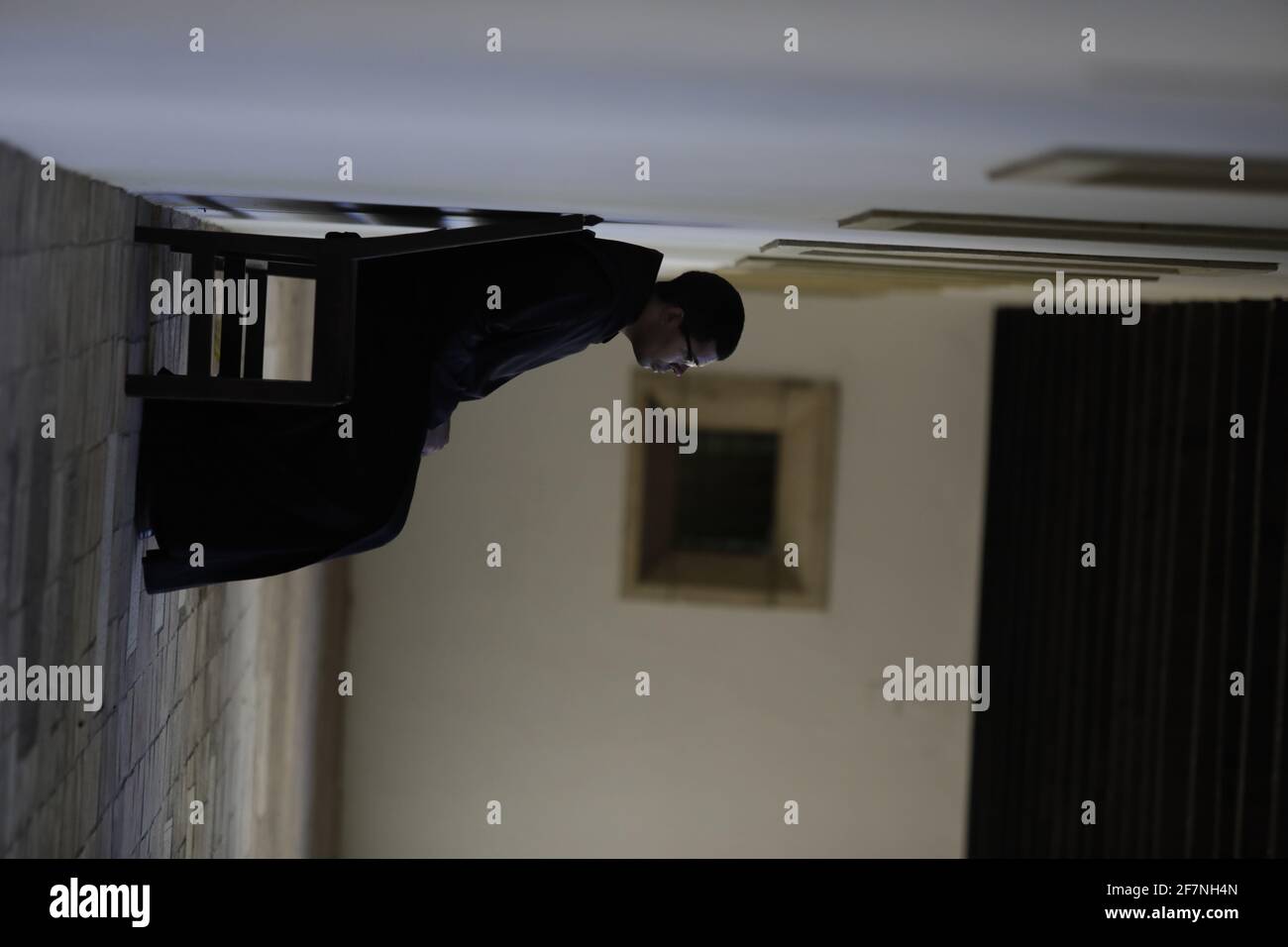 salvador, bahia / brazil - february 21, 2019: monk is seen on the ...