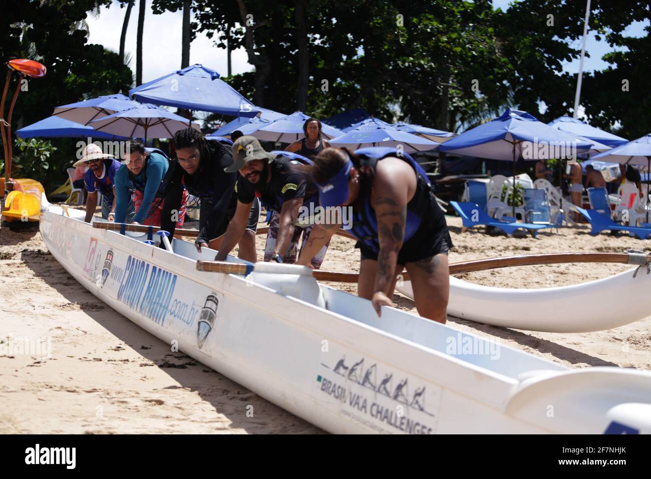salvador, bahia / brazil - january 24, 2019: People are seen boarding ...